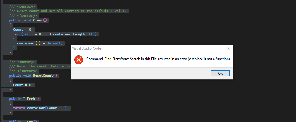 Find and Transform creating errors · Issue #10 · ArturoDent/find-and-transform · GitHub