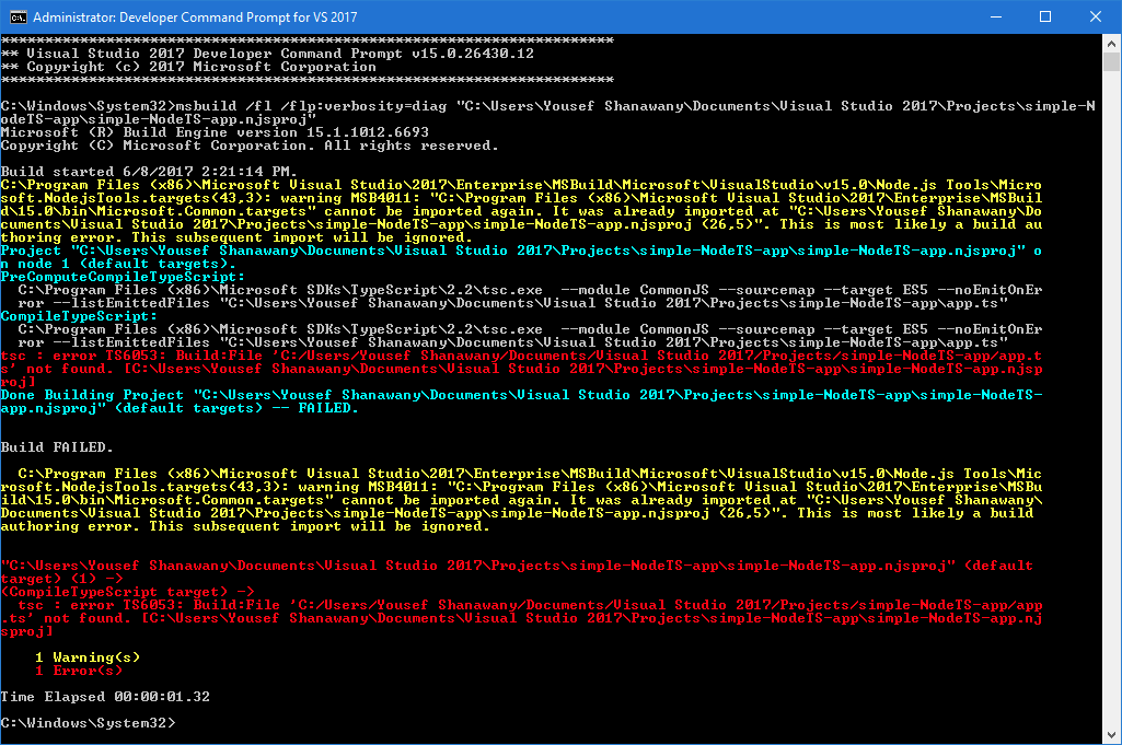 "From existing Node.js code" is literally unusable · Issue #1594 · microsoft/nodejstools · GitHub