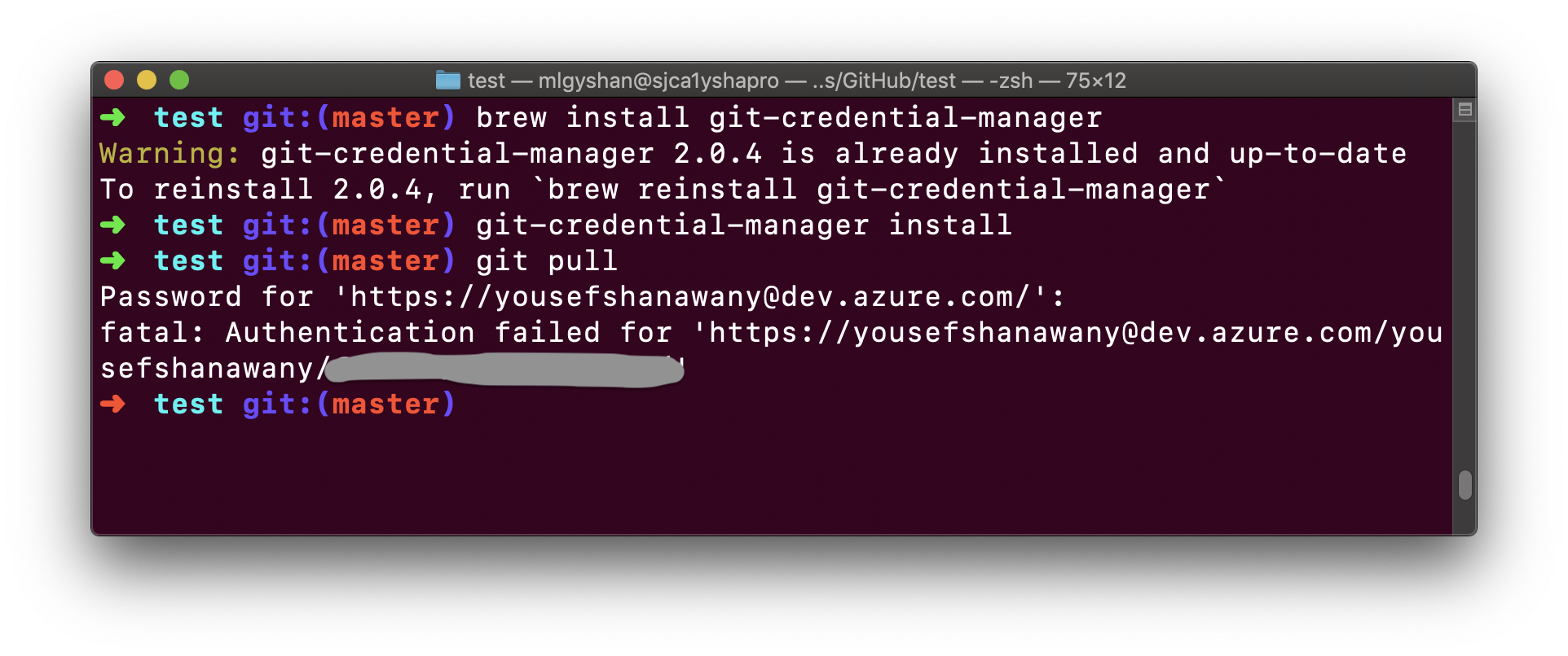 Git Credentials Manager Vseinternational