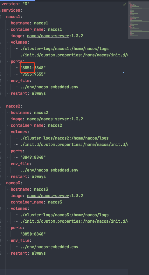 nacos 1.3.2 and1.4.0 The cluster modification of the externally exposed ...
