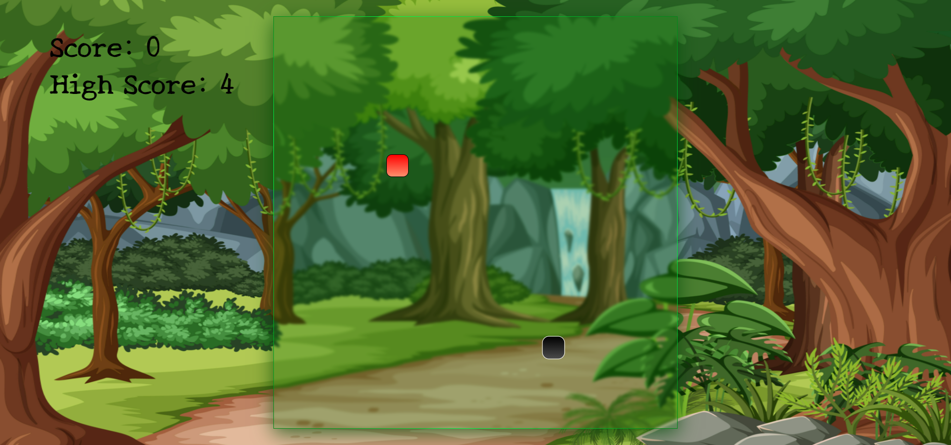 GitHub - AV32/Snake-Island-Game: Snake game, where the snake (in black ...