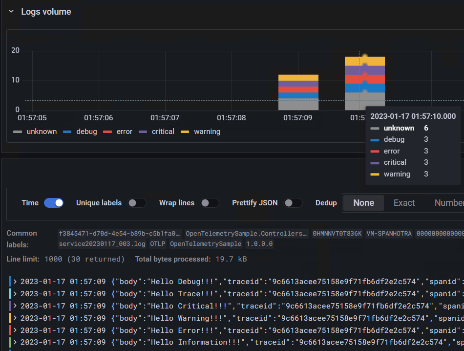 Logs Volume Coloring not happening only for Verbose and Information · Issue #61588 · grafana ...