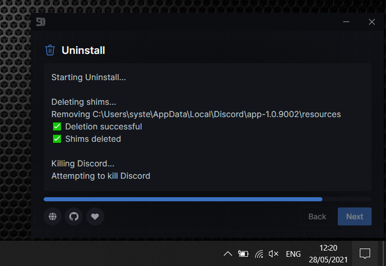 BetterDiscord not uninstalling · Issue #811 · BetterDiscord/BetterDiscord · GitHub