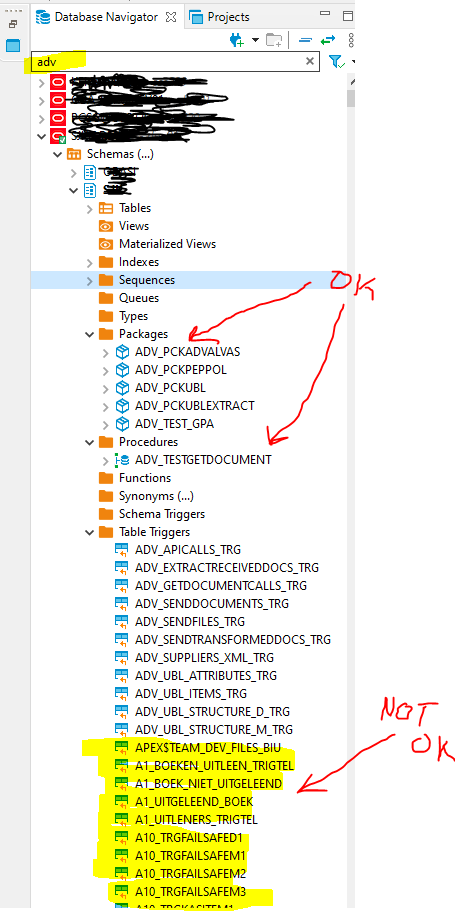 Filter doesn't work on table triggers in Oracle · Issue #12362 · dbeaver/dbeaver · GitHub