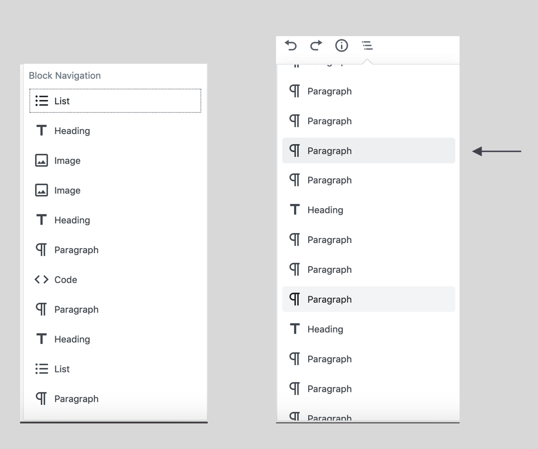 Block Navigation Automatically Scroll To The Selected Block · Issue 14311 · Wordpress 0496