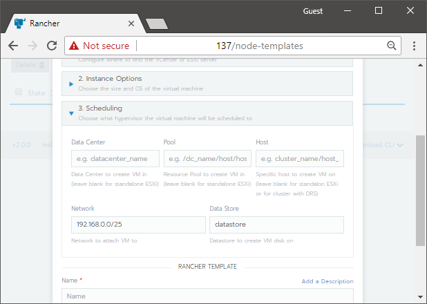 Unable to provision vSphere cluster with node template using forward slash in VM network · Issue ...