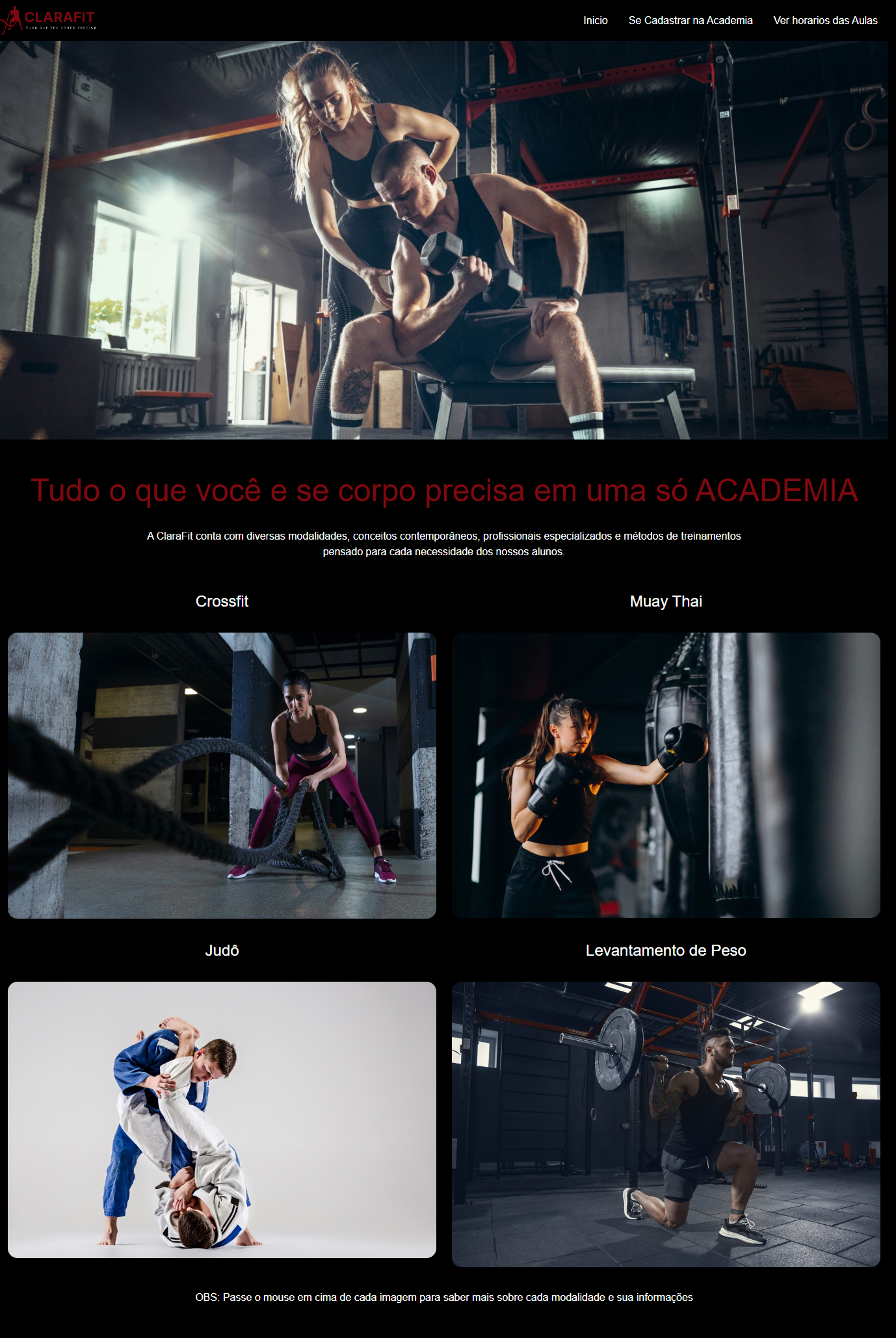 GitHub - AnaFurtonato/sistema-academia: Um sistema simple de academia ...