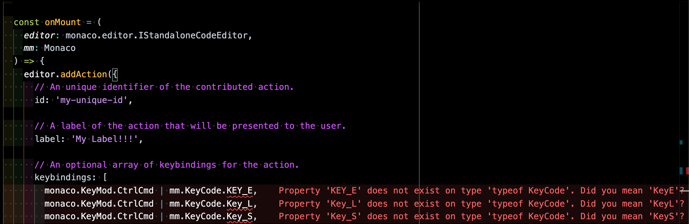 No Way To Add Keybindings With Monaco React · Issue 338 · Suren Atoyanmonaco React · Github 4083