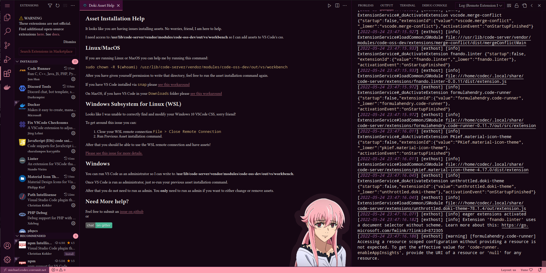 Wallpapers and stickers are not displayed after downloading it · Issue #148 · doki-theme/doki ...