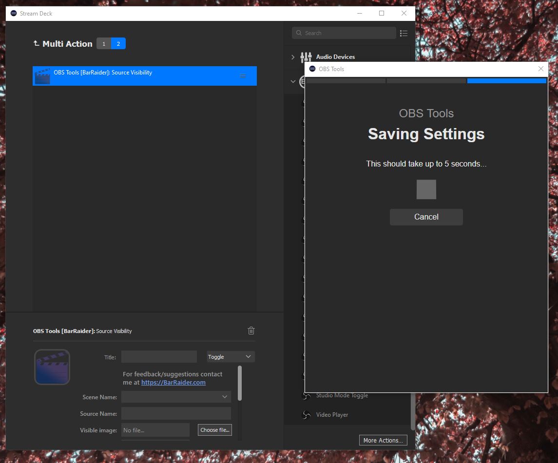 Websocket requiring multiple authentications for OBS tools (Bar Raider) in Stream Deck · Issue ...