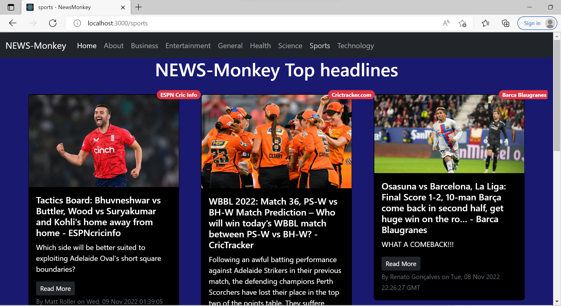 GitHub - ritikajagtap/newsmonkey