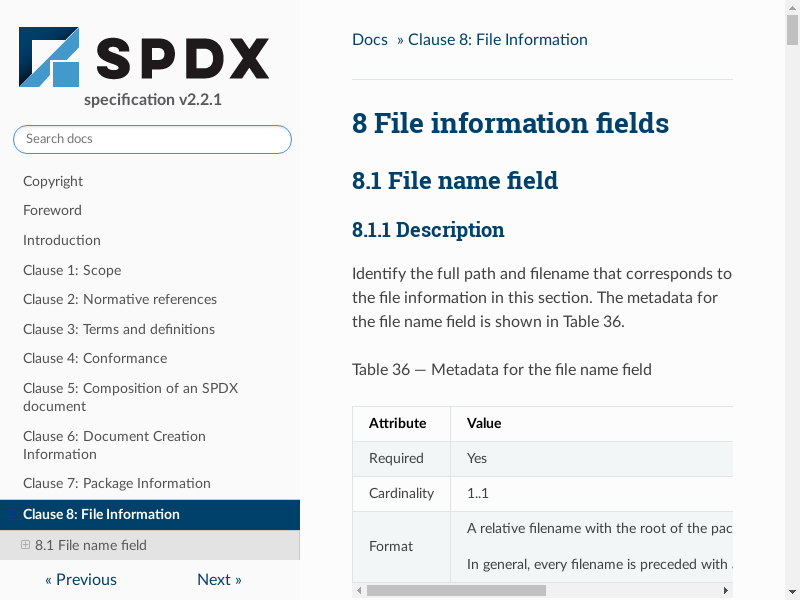 Sidebar has very poor visibility · Issue #452 · spdx/spdx-spec · GitHub