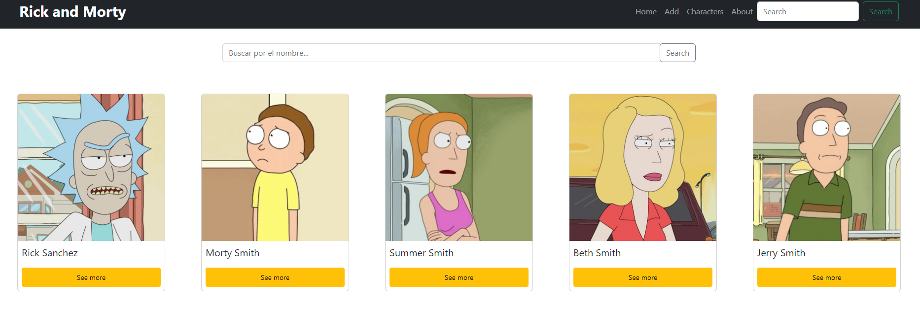 GitHub - MarcPadrell/ricky-morty-v4