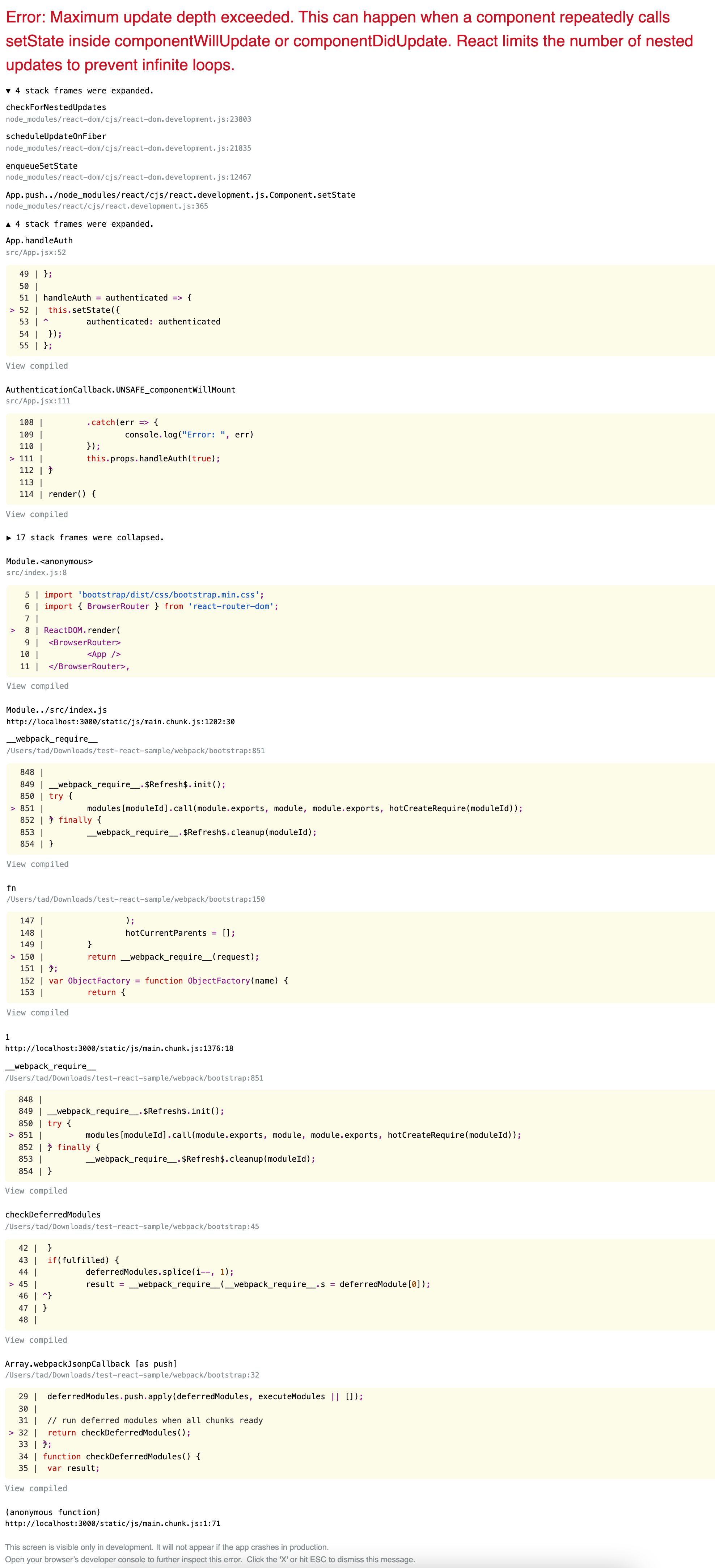 React Sample from IBM Security Verify Developer portal not working · Issue #74 · IBM-Security ...