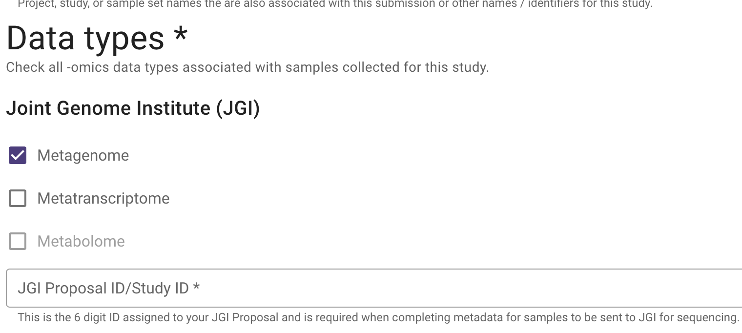 Multiomics: Update JGI Proposal ID text · Issue #878 · microbiomedata/nmdc-server · GitHub