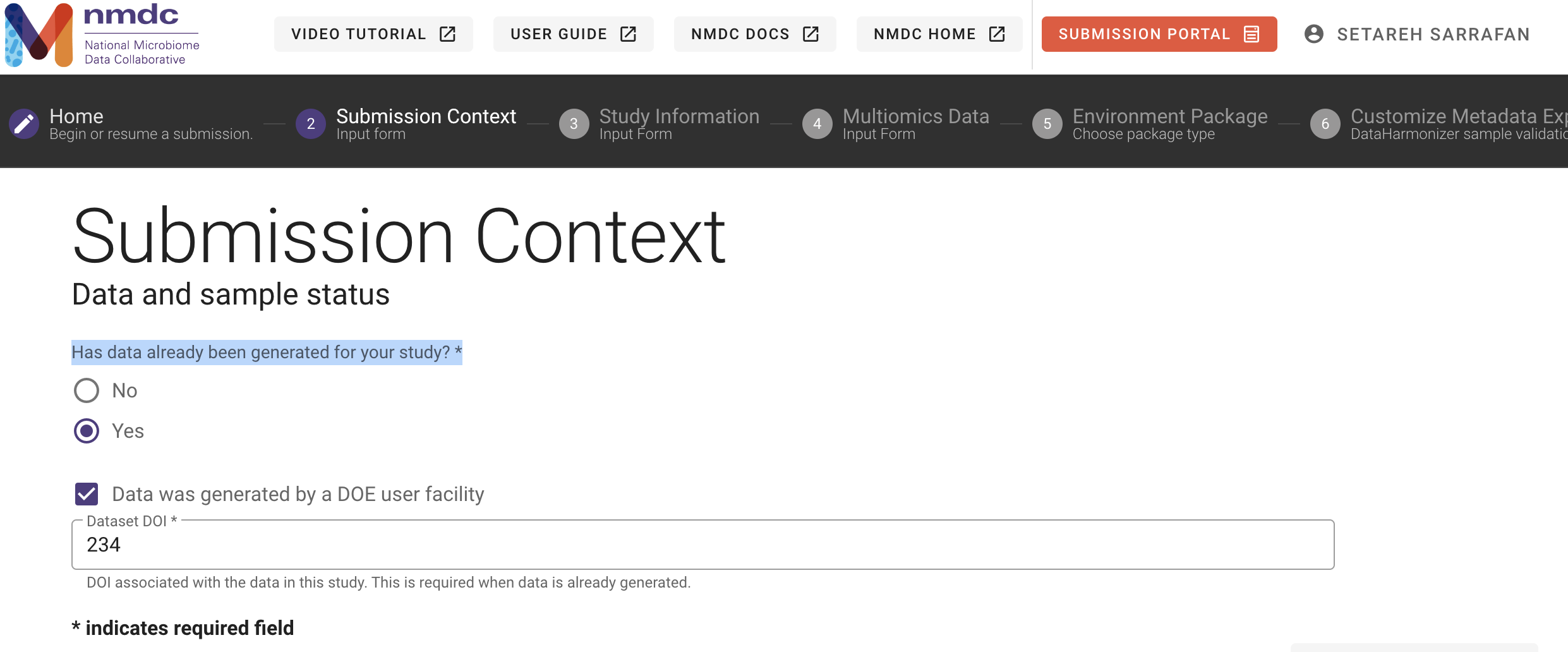 Typo in submission portal: have vs has data · Issue #129 · microbiomedata/issues · GitHub