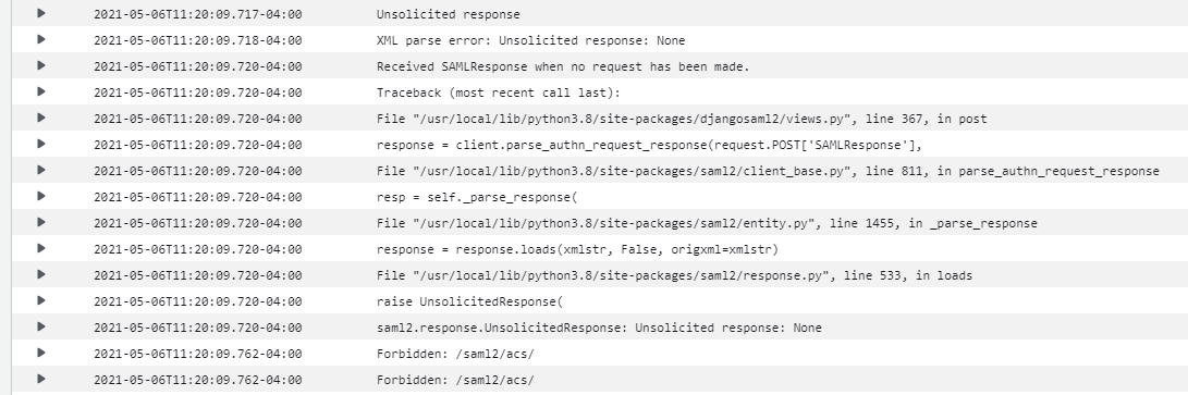 Configuration for AWS SSO · Issue #265 · IdentityPython/djangosaml2 · GitHub