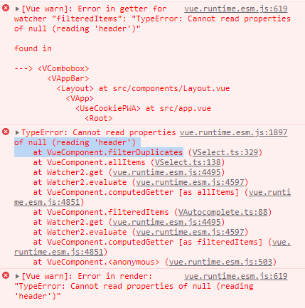 [Bug Report] Only first header is displayed in v-select when header property in item is combined ...