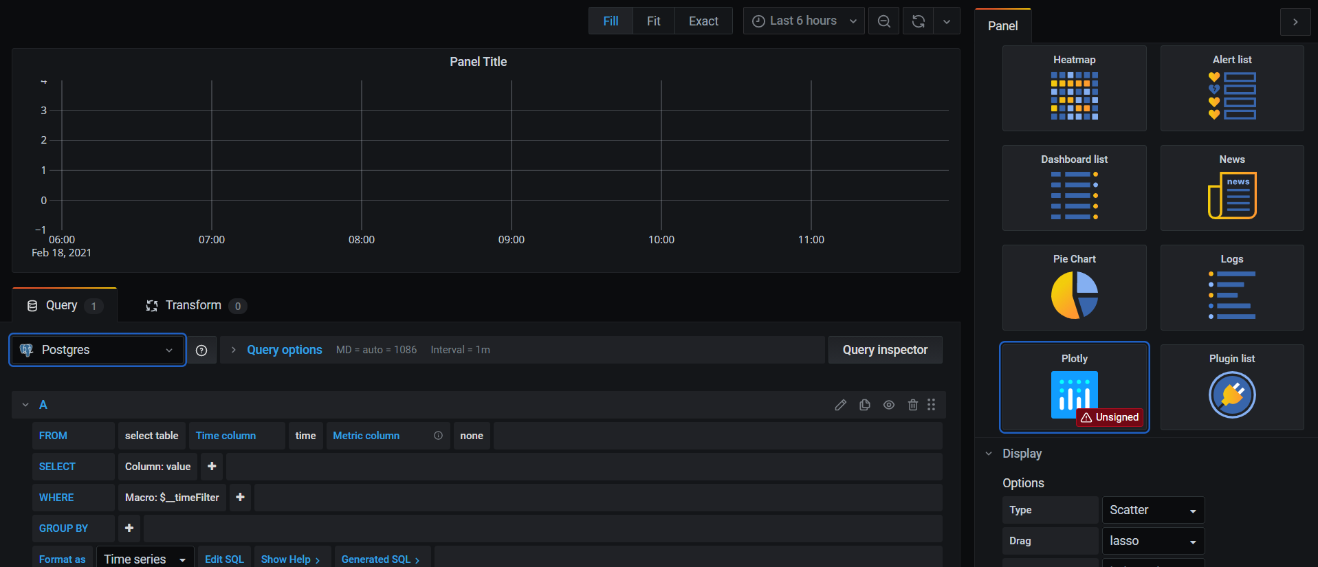 Error while creating/editing panel with natel-plotly-panel · Issue #31307 · grafana/grafana · GitHub