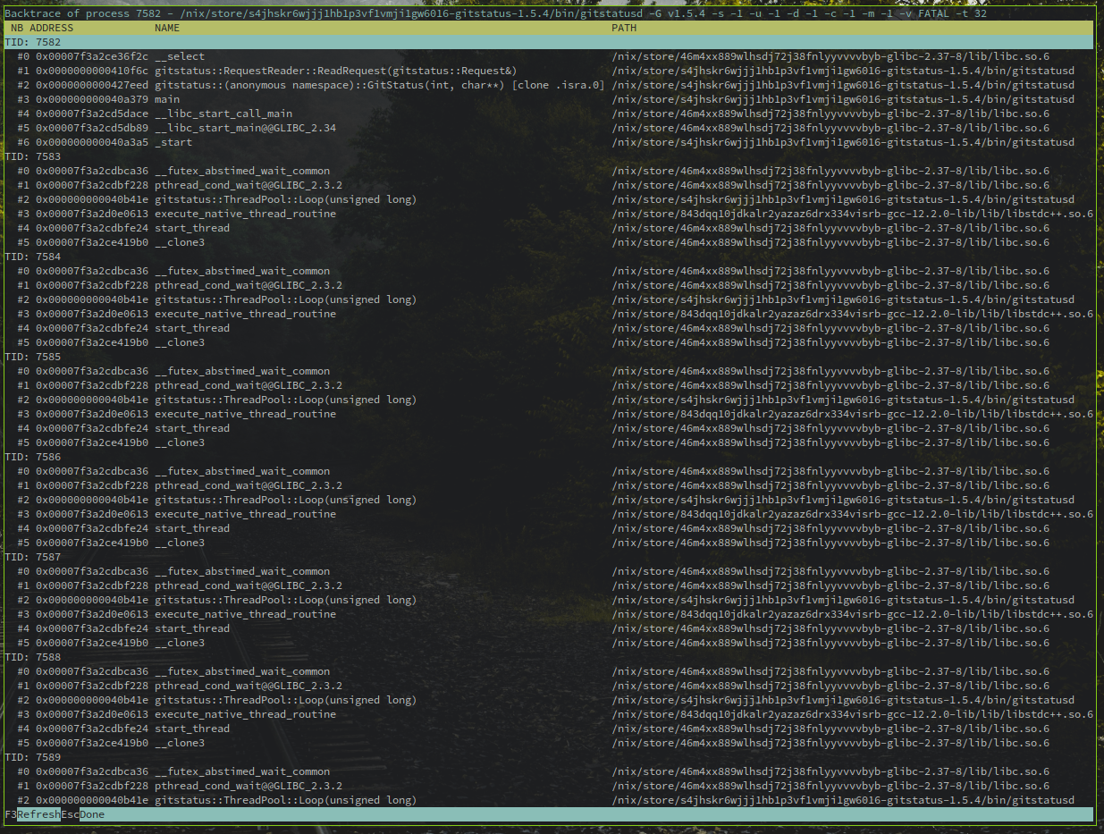 Add Backtrace Screen by MrCirdo · Pull Request #1270 · htop-dev/htop · GitHub