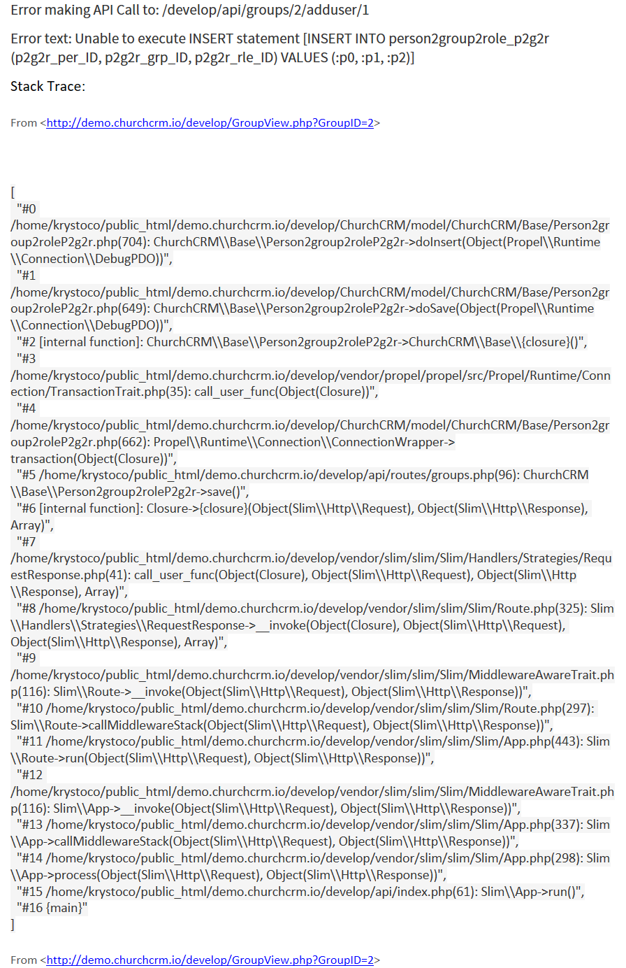Add Group Member is broken · Issue #3113 · ChurchCRM/CRM · GitHub