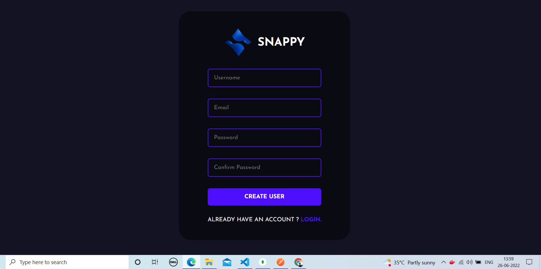 GitHub - kanhaiyachalase/SNAPPY: User can create and login the account ...