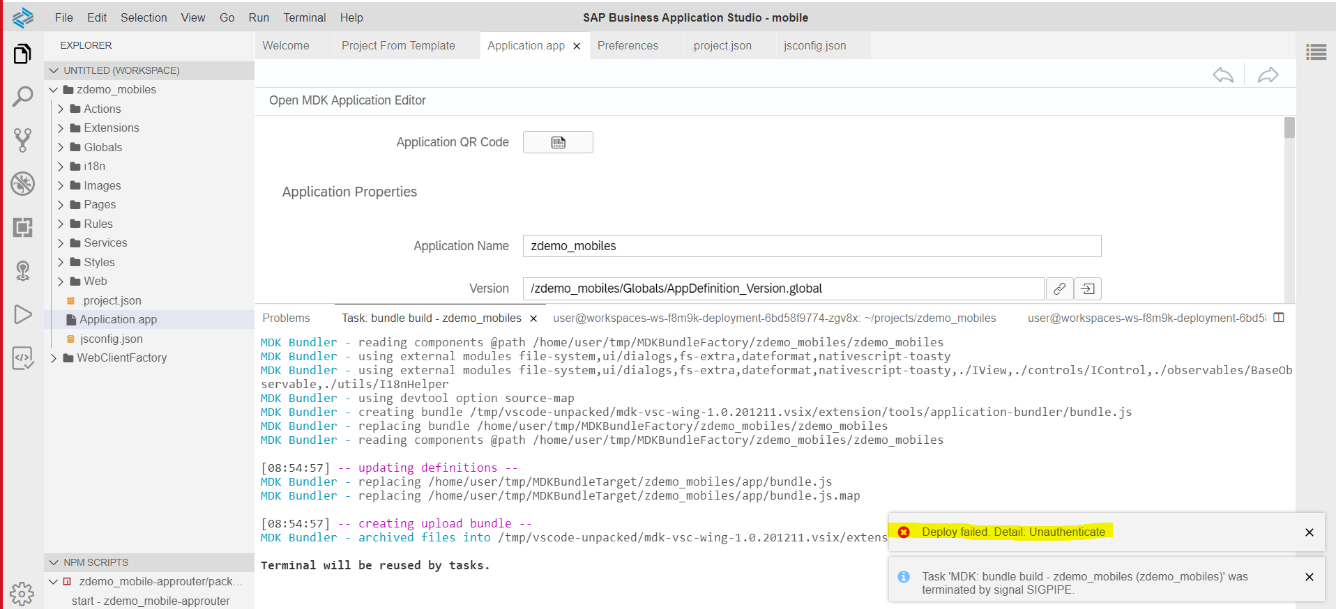Create Your First Mdk Application · Issue 202 · Sap Tutorialsissues · Github 