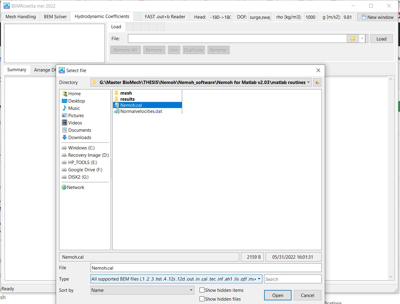 Crashes on loading hydrodynamic data in Windows 10 · Issue #9 · BEMRosetta/BEMRosetta · GitHub