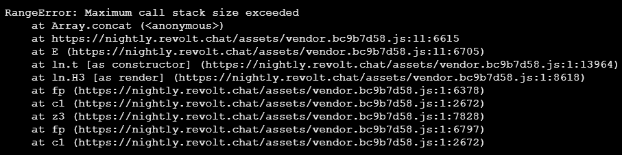 bug: Error While Opening A Channel · Issue #746 · revoltchat/revite · GitHub