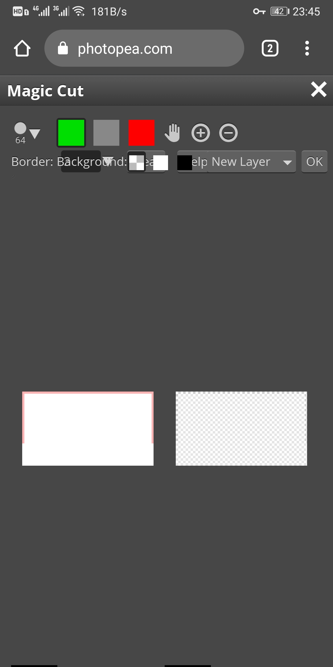 Some options have been covered by other options in Magic Cut/Refine ...