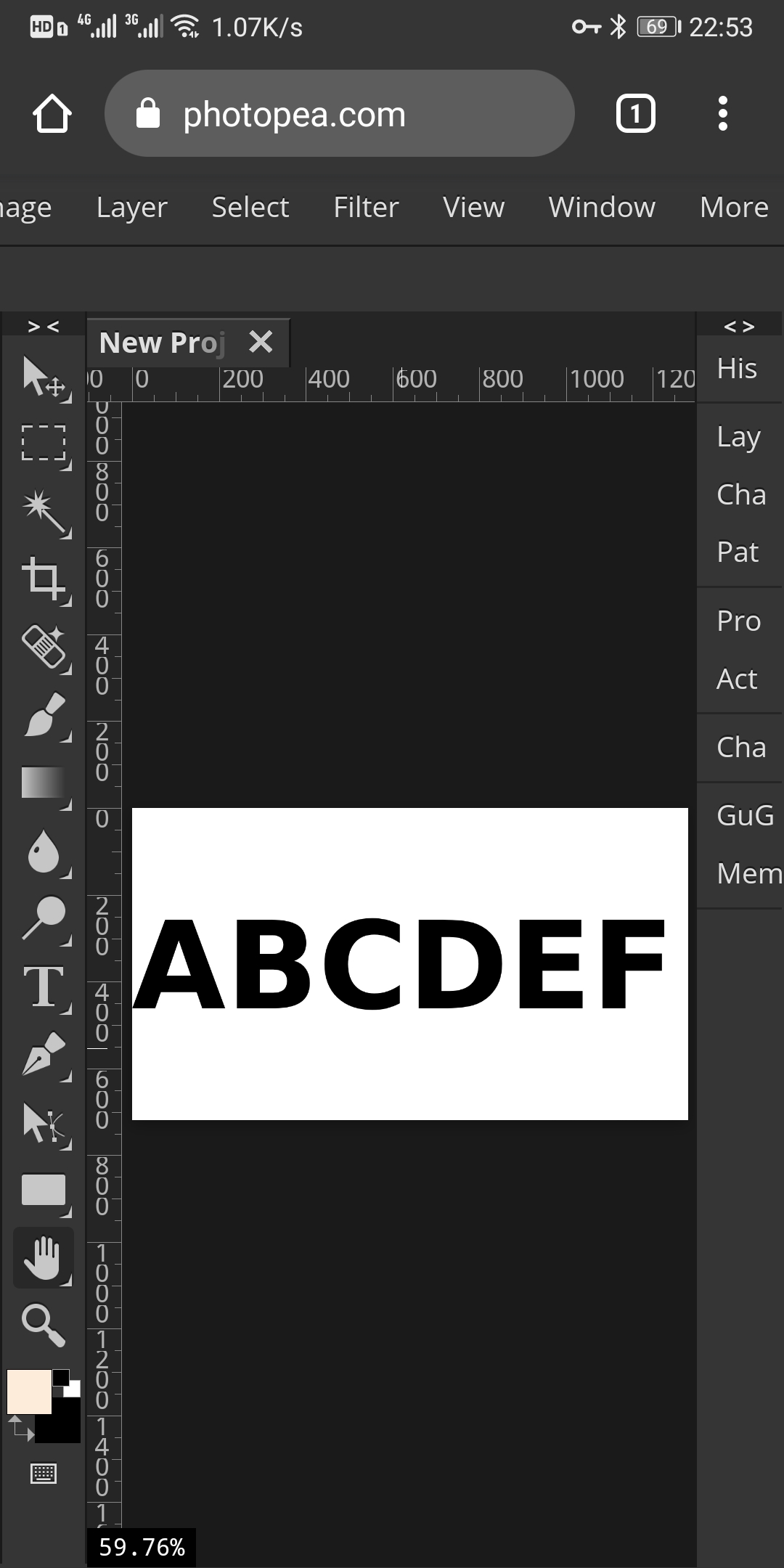 Issue: With Rulers enabled, part of image is covered when Fit The Area ...