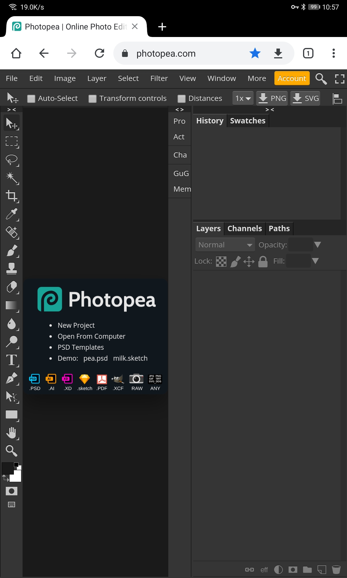 The Default Window Size Of Layers Panel Is Too Large In Portrait Mode