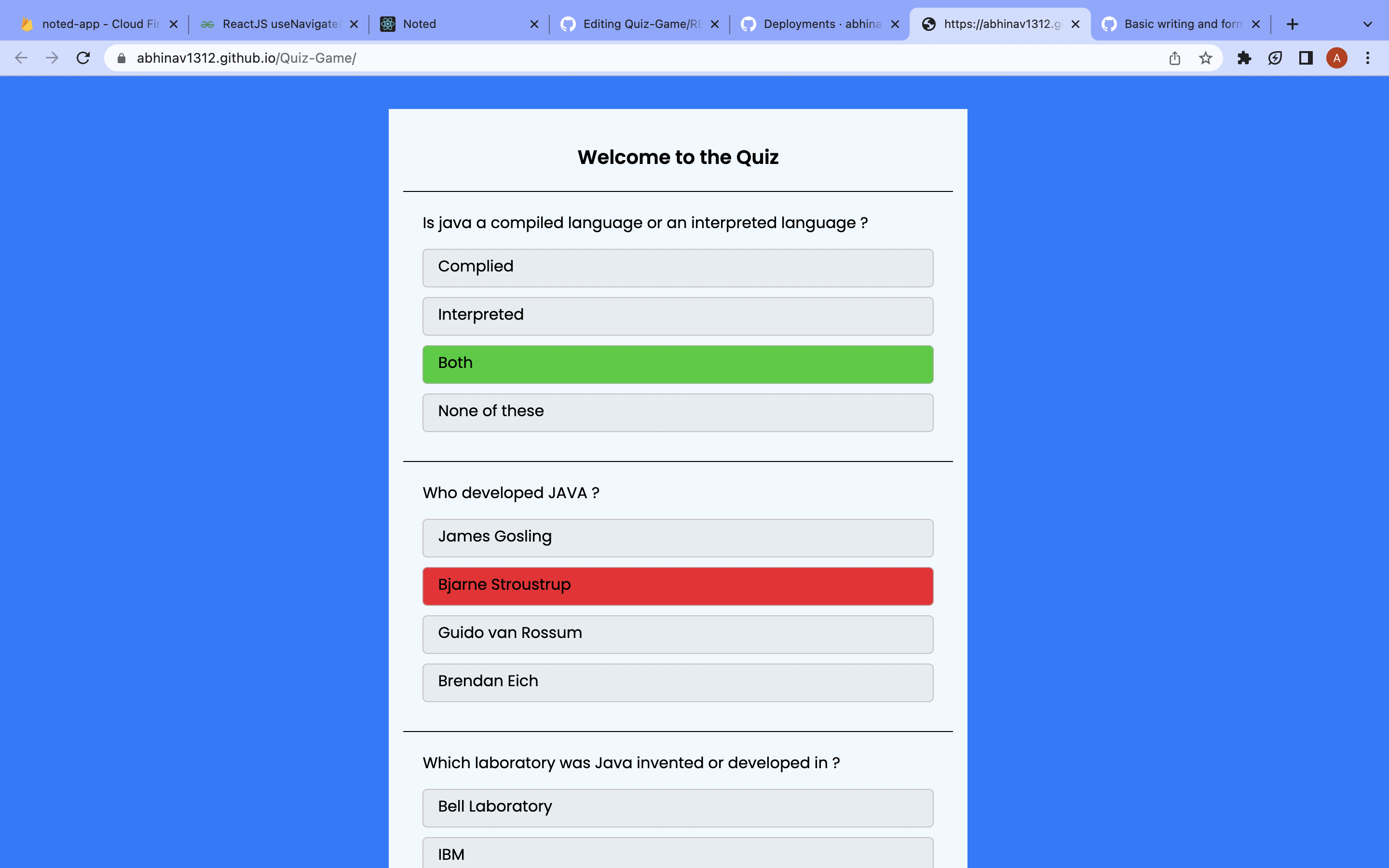 GitHub - abhinav1312/Quiz-Game: It is a simple quiz game similar to ...