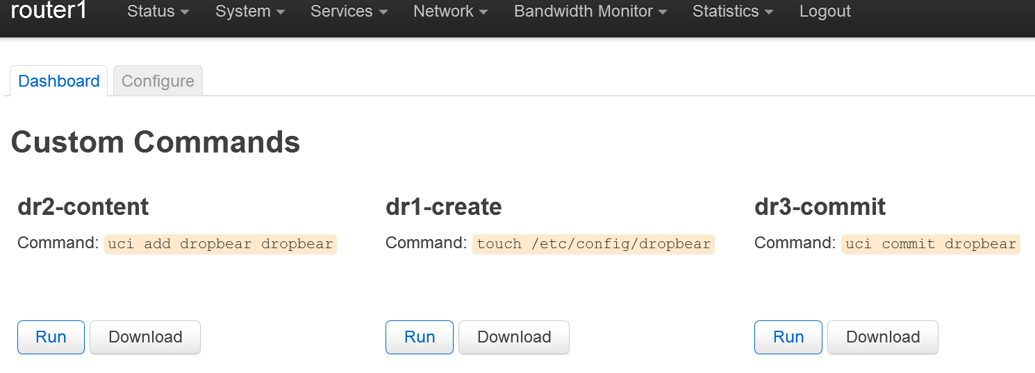 Dropbear/SSH Settings missing (if no /etc/config/dropear with uci content) · Issue #3528 ...