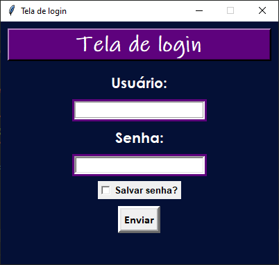 GitHub - wrassaky/Tela_Login_Tkinter: Tela de Login criada e estilizada com a biblioteca de ...