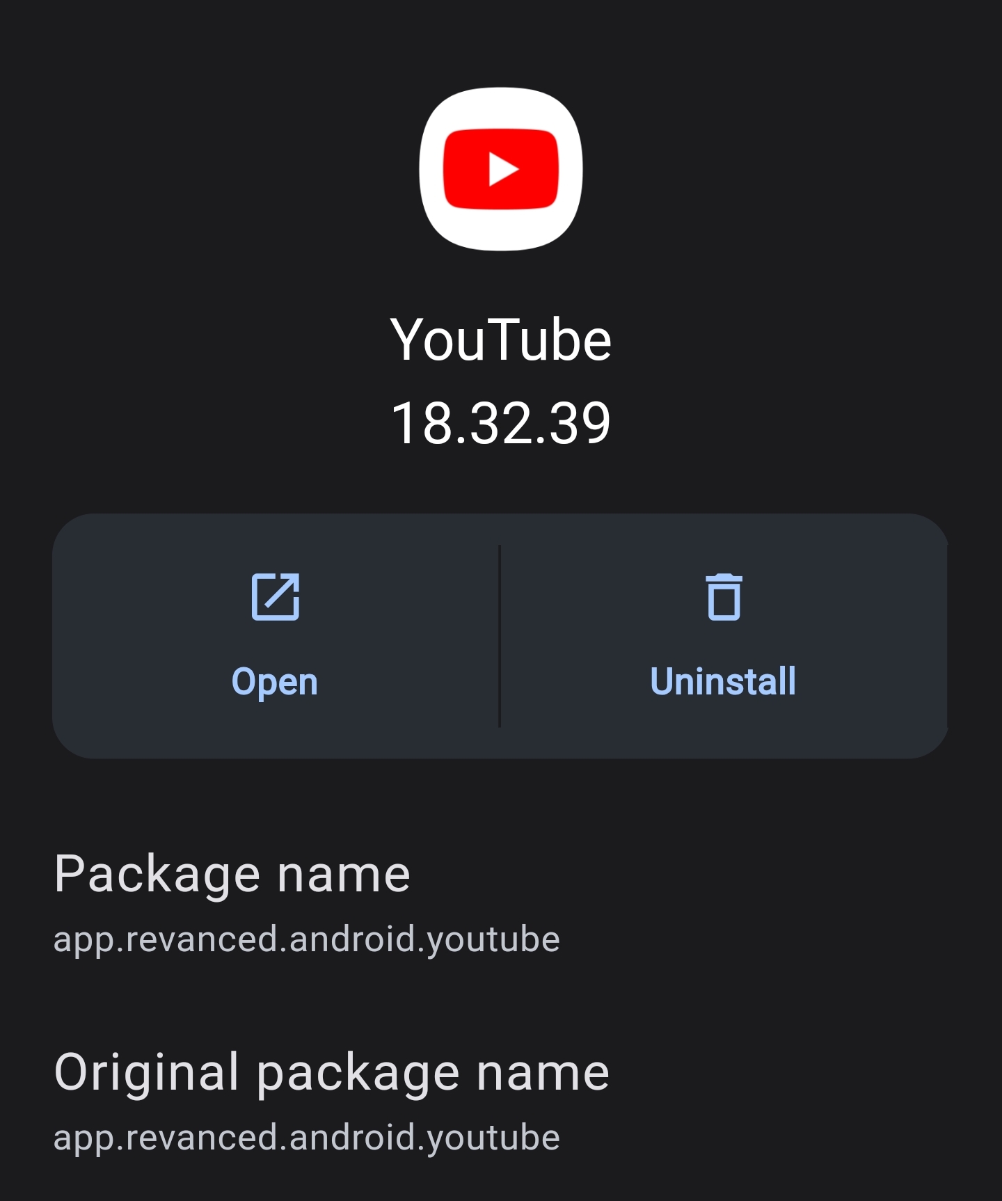 bug: incorrect "original package name" · Issue #1168 · ReVanced/revanced-manager · GitHub