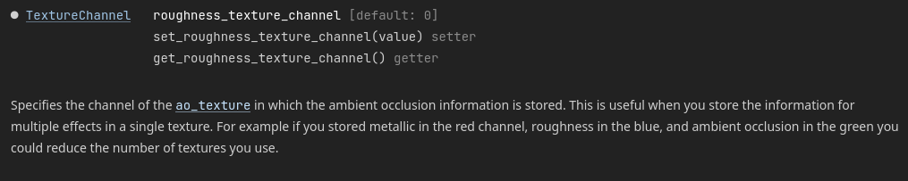 BaseMaterial3D: wrong tooltip/documentation for roughness texture channel · Issue #69328 ...