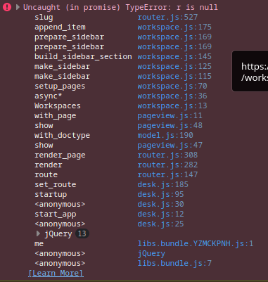 Sidebar broken on latest release · Issue #21248 · frappe/frappe · GitHub