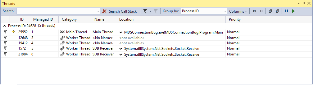 [Mono.Debugger.Soft] Connections are not properly closed · Issue #7377 · mono/mono · GitHub