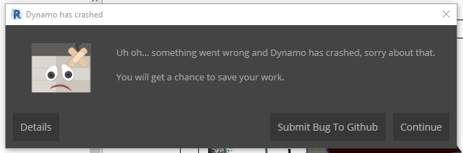 Crash report from Dynamo 2.6.1.8786 · Issue #11511 · DynamoDS/Dynamo ...