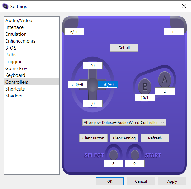 Controller Mapping · Issue #2045 · mgba-emu/mgba · GitHub