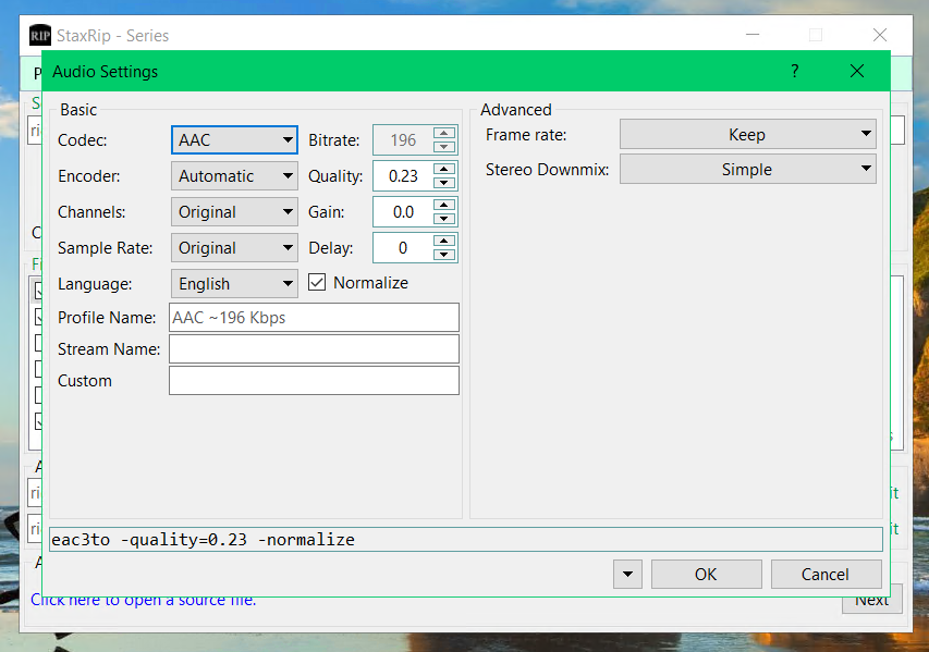 how make the audio eac3to to qaac in automatic · staxrip staxrip · Discussion #990 · GitHub