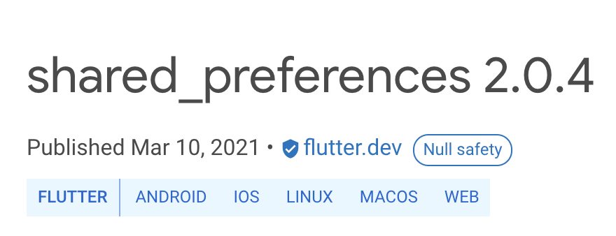 [plugins] shared_preferences not showing Windows support on pub.dev · Issue #78007 · flutter ...