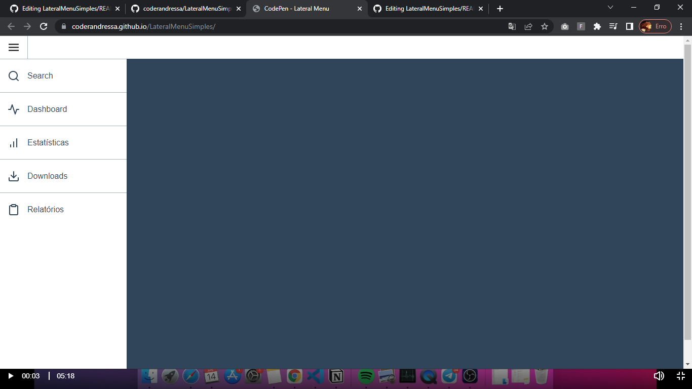 GitHub - coderandressa/LateralMenuSimples