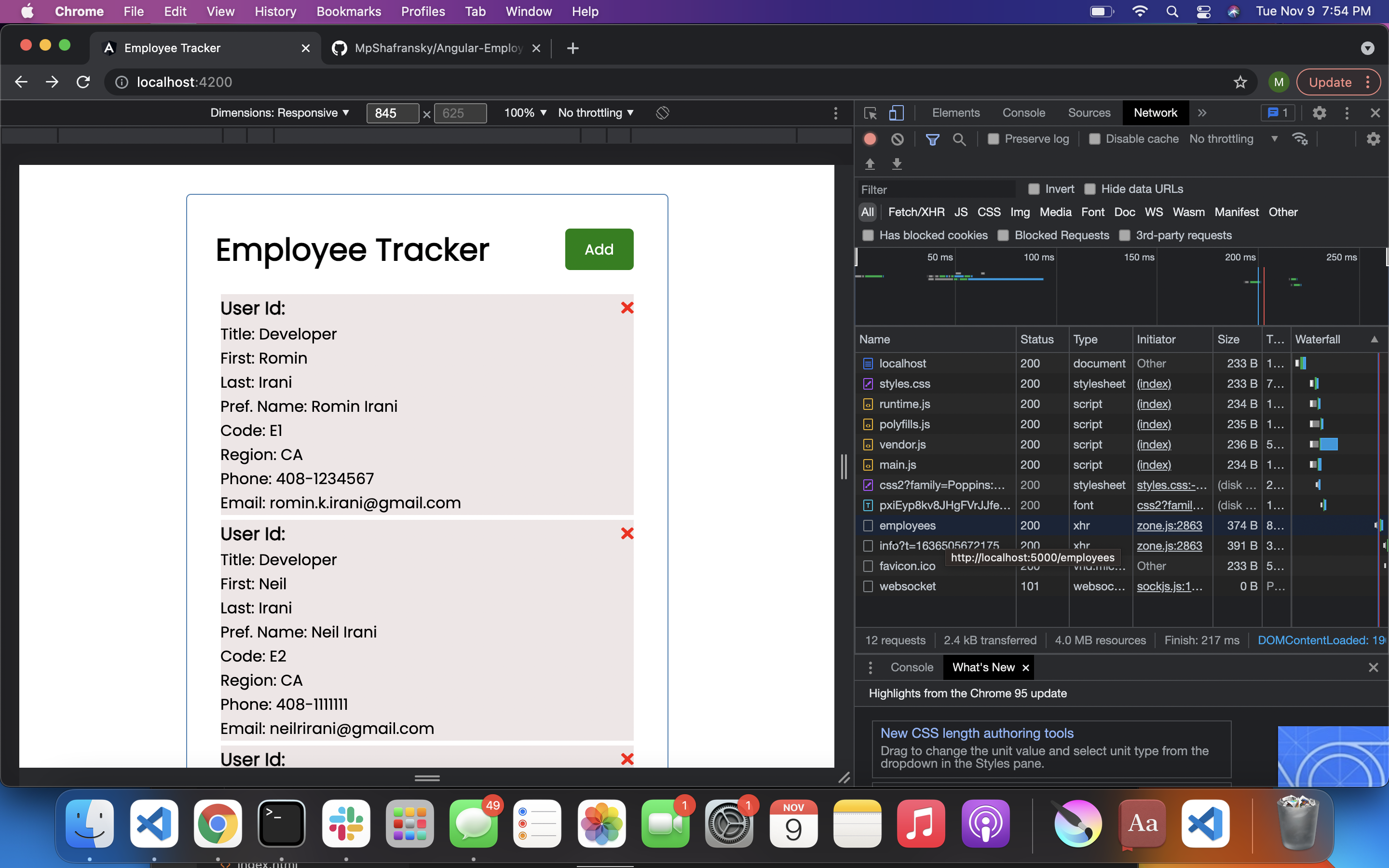 GitHub - MpShafransky/Angular-Employee-Tracker