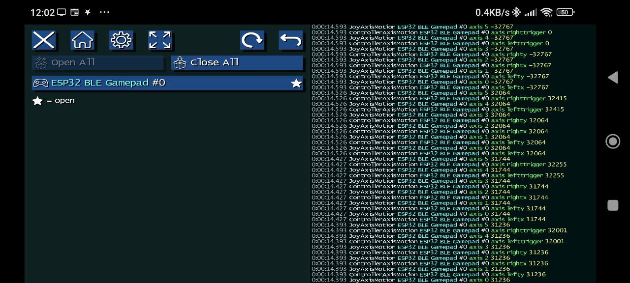 Not able to access right thumb stick and left DPAD. · Issue #153 · lemmingDev/ESP32-BLE-Gamepad ...