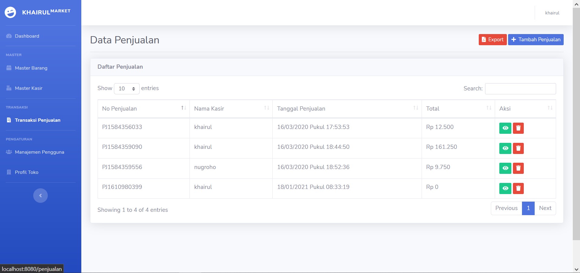 GitHub - khairul3/minimarket-CodeIgniter-4: Colorful Minimarket Web App ...