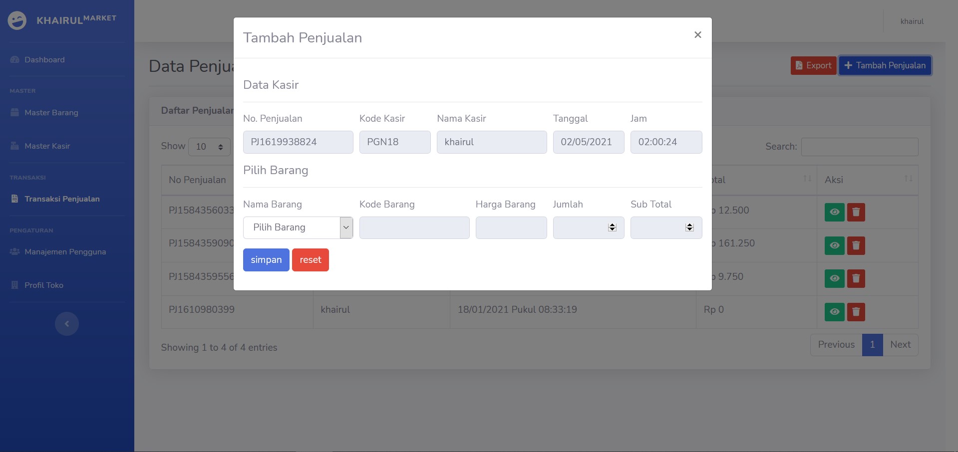 GitHub - khairul3/minimarket-CodeIgniter-4: Colorful Minimarket Web App ...