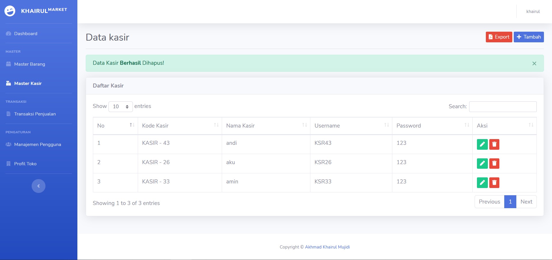 GitHub - khairul3/minimarket-CodeIgniter-4: Colorful Minimarket Web App ...
