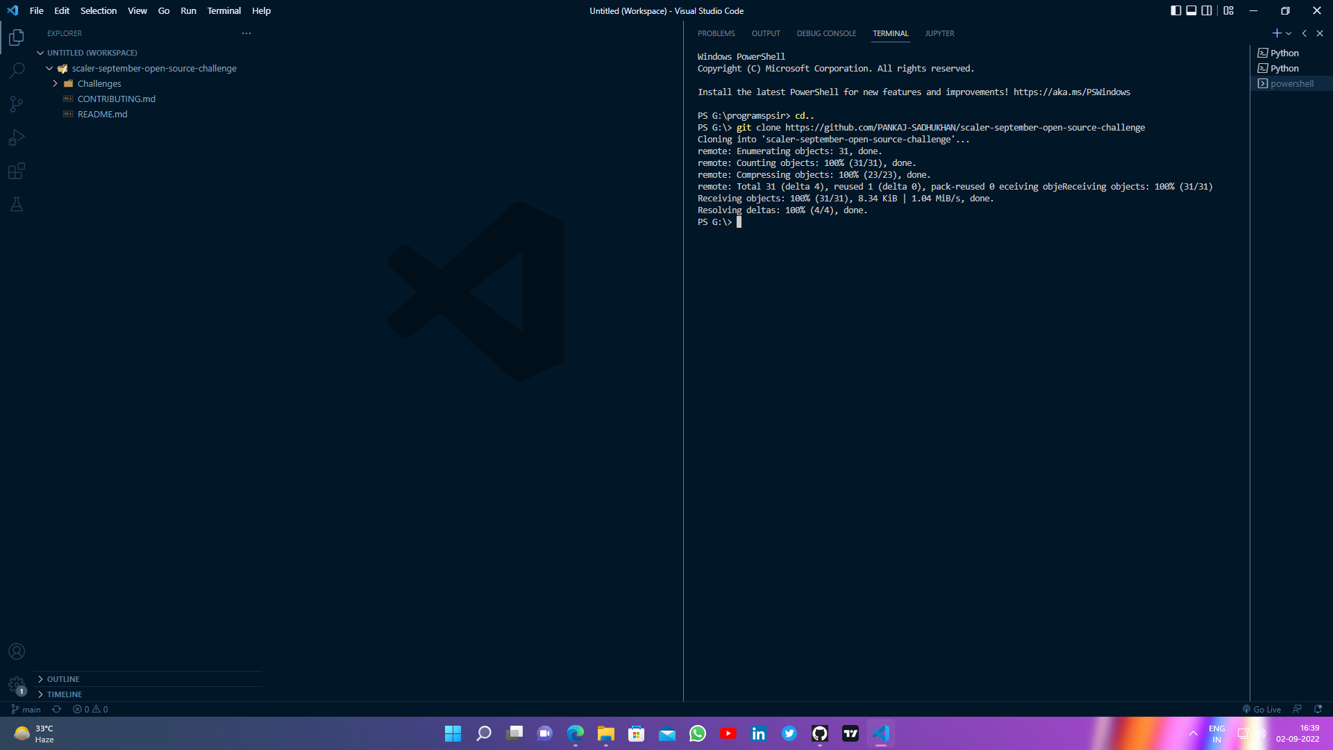 Challenge 1 · Issue #229 · scaleracademy/scaler-september-open-source ... Challenge 1 · Issue #229 · scaleracademy/scaler-september-open-source ...
